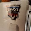 Transformer One Megatronus Holographic Sticker Retro Style for Laptop ...