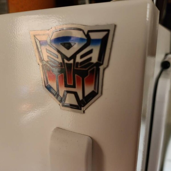 Transformer One Megatronus Holographic Sticker Retro Style for Laptop ...