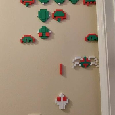 Galaxian Retro Arcade Game 3-D Printed Wall Decor - Etsy