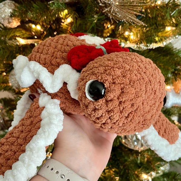 Gingerbread Turtle Pattern Crochet PDF Download Beginner Friendly ...
