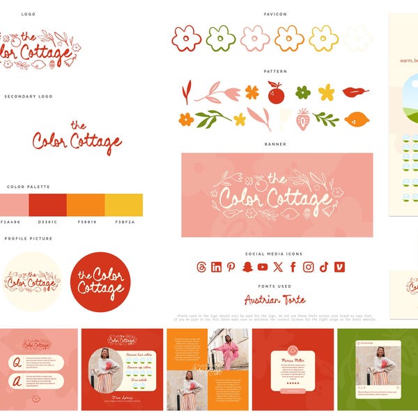 Premade Boho Logo, Fox Logo, Gypsy Logo, Flower Logo, Minimalist Logo ...