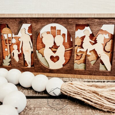 Mom Dad SVG Bundle. Laser Cut File for Glowforge Cricut, Mother's Day ...