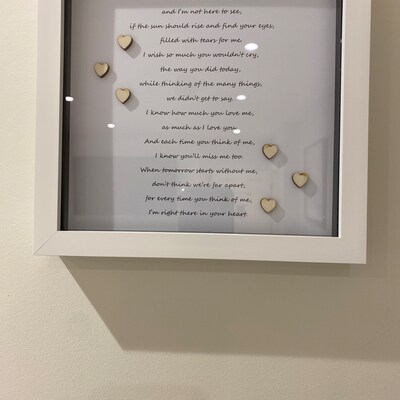 Memory Poem, Frame, A Letter From Heaven, Poem Picture, Shadow Box ...
