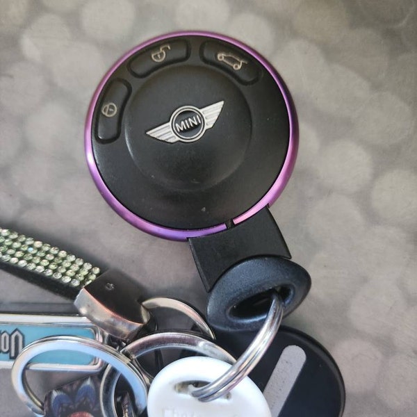 Metal Smart Key Fob Ring for MINI Cooper R55 R56 R57 R58 R59 R60 R61 07 ...