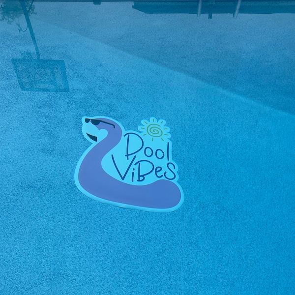 Custom Pool Mat: Removable Underwater Monogram, Logo Decoration - Etsy