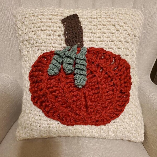 Crochet Pillow PATTERN // Crochet Fall Decor Pillow // Autumn Decor ...