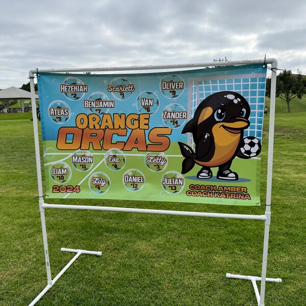 Soccer Team Banner - Completely Customizable - Includes Design & Print ...