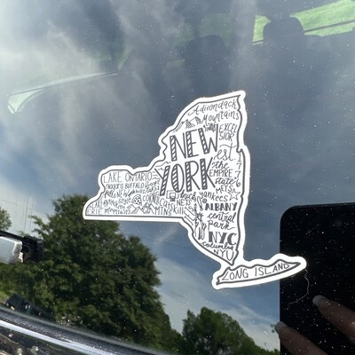 Wisconsin Typography Vinyl Sticker WATERPROOF Laptop, Water Bottle, Car ...