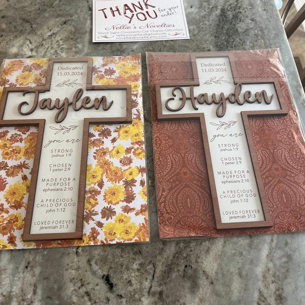 Bible Bookmarks, Personalized Baptism Gift, First Communion ...