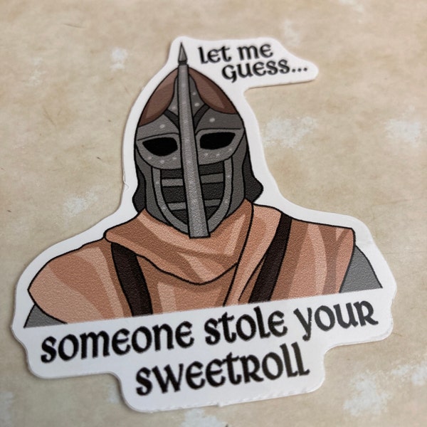 Skyrim Guard Stickers! - Cute, Gaming, Stickers, Gamer, Geeky, Nerdy ...