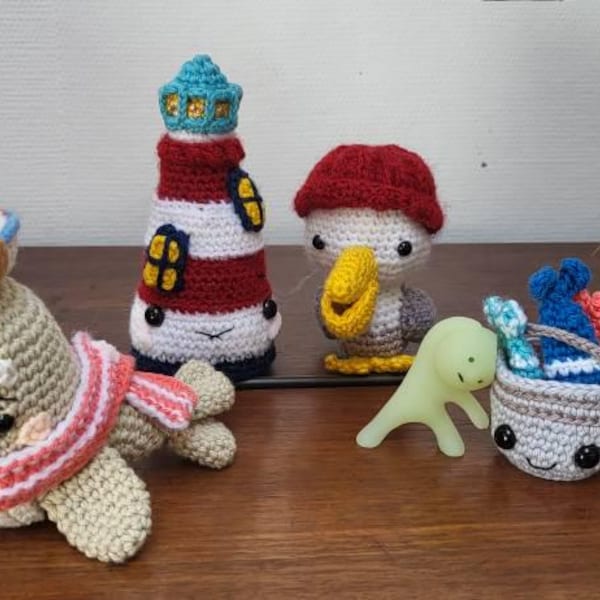 5-in-1 Lighthouse Island Crochet Pattern “mini Kingdom” Collection by ...