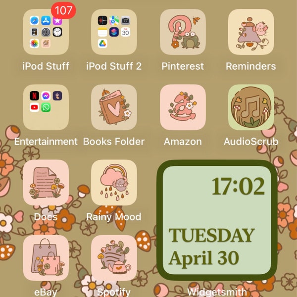 Cottagecore Aesthetic App Icons, Ios Icons, iPhone Icons, Cottagecore ...