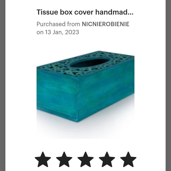 Tissue Box Cover Handmade Wooden Box Gray-purple Handmade - Etsy