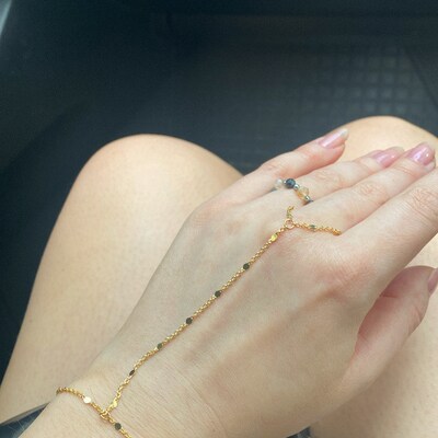 Gold Hand Chain, Dainty 18k Gold Plated Hand Chain Gold Hand Chain ...