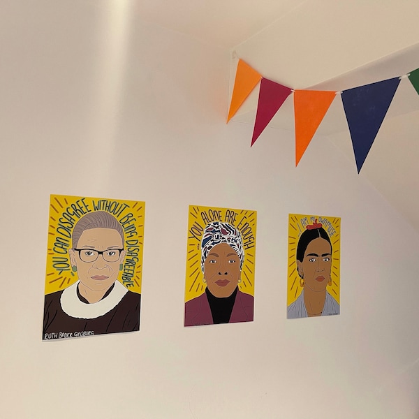 Just Keep Slaying A4 Print, Feminist Quote, Feminist Gift, Cute Prints ...