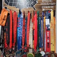 50 States Medal Holder, Display for Medals, Running Gifts, Runners ...