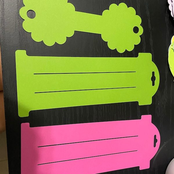 Bow Card SVG, Bow Display Card, Hair Clip Card DXF, Bow Card Template ...