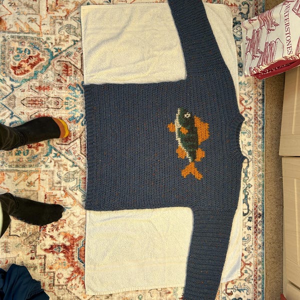 Fishy Aleks Crochet Sweater – ** PATTERN ONLY ** - Etsy