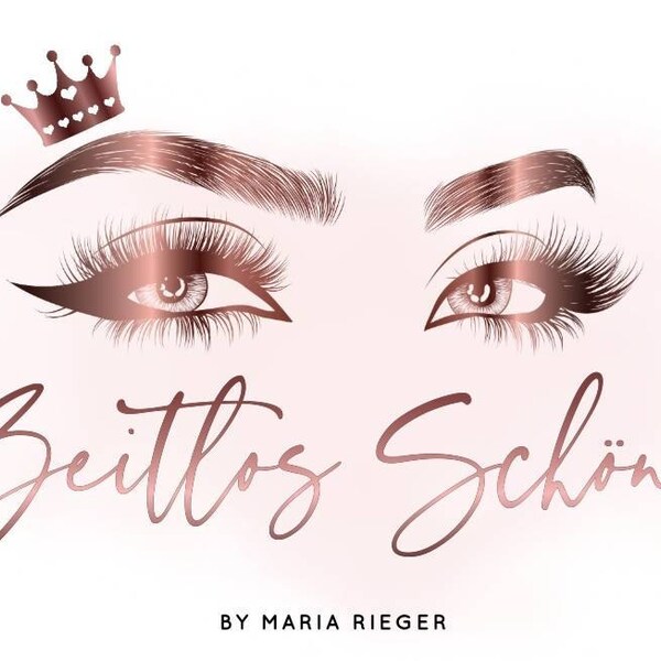 Editable Lash Logo, Makeup Artist Logo, Eyelash Logo, Lash Extensions ...