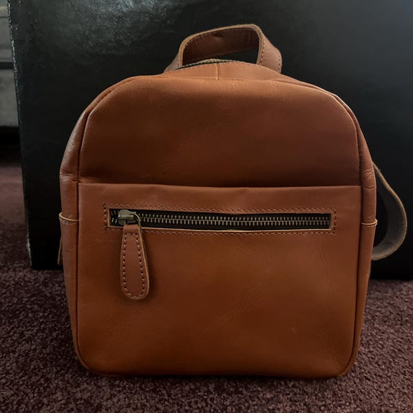 Leather Mini Backpack Purse, Minimalist Everyday Bag, Small Backpack ...