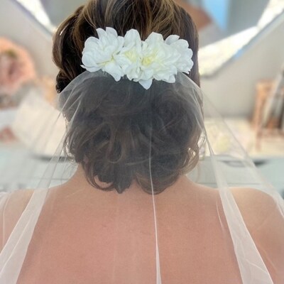 Set of 5 Small Ivory Hydrangea Bud Hair Flowers Flower Hair - Etsy