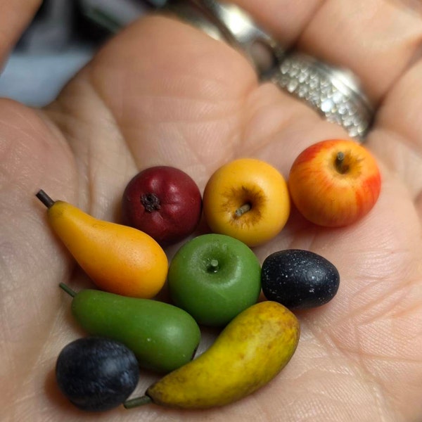 Apples 1/12 1/6 Scale, Miniature Fruit, Dollhouse Miniatures, Miniature ...