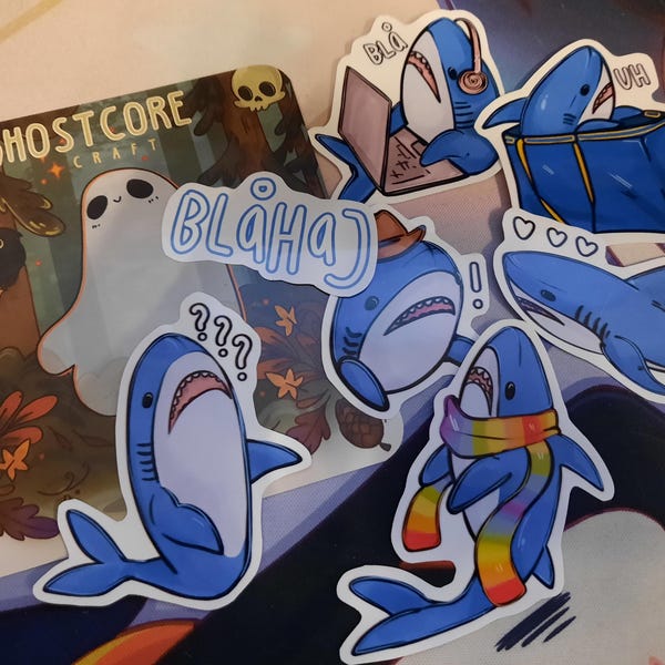 BLAHAJ STICKER SET - Ikea Shark - Blahaj - Sticker Set - Etsy