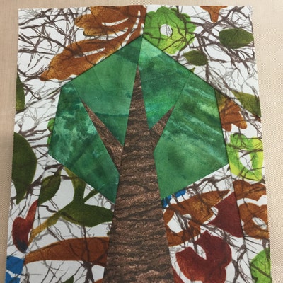 Tree Paper Pieced Quilt Pattern in PDF - Etsy