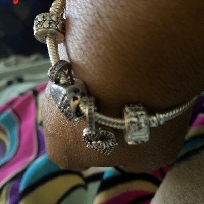 New Sterling Silver Women's Pink Headphones Dangle Charm for Pandora ...