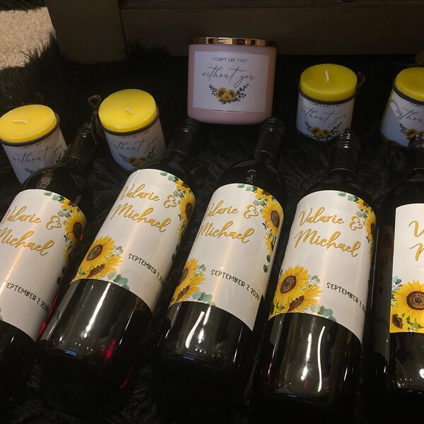 Wedding & Anniversary Wine Bottle Labels - Custom Photo Wine and ...