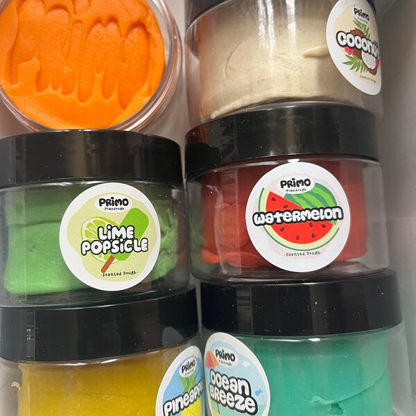 Rainbow 6-pack Scented Playdough With Fruit Scents - Play Dough, Play ...