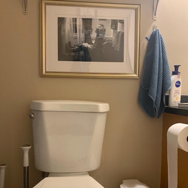Dumb and Dumber B&W Bathroom Scene - Black and White Movie Poster ...