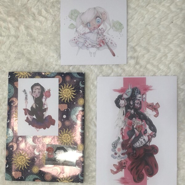 Isa Onna - Art Print - Mermaid Pop Surrealism Yokaï Japan Pirate Skull ...