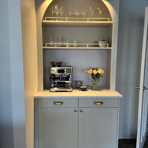 Unlacquered Brass Gallery Rail: Bookshelf Tipping Rail - Etsy