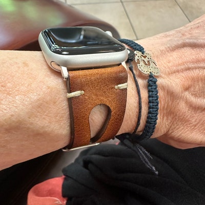 Brown Leather Apple Watch Band 38mm 40mm 41mm 42mm 44mm 45mm 49mm ...