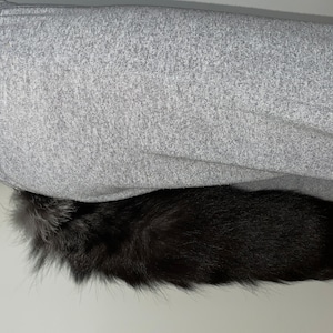 Coyote Pelt Fur Mantle With Black Deerskin - Etsy