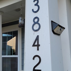 CLASSIC MODERN white house numbers and letters for address 8 | Etsy