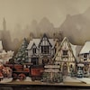 Handcrafted Laser-cut Mini Village Scene With Colourful Town Houses - Etsy