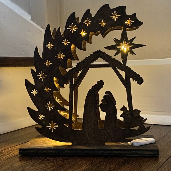 Nativity Scene Ornament-the Christmas Story Ornament-birth of Jesus ...