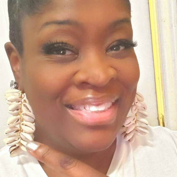 Cowrie Shell Jewelry, Cowrie Shell Earrings, Cowrie Shell Ear Cuffs ...