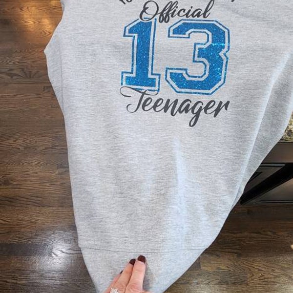 13 Official Teenager Svg, 13th Birthday Svg, Birthday Girl Svg, 13th ...