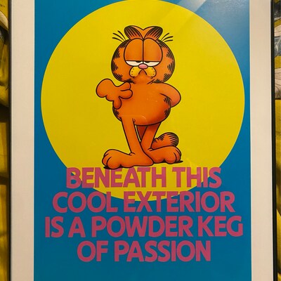 Vintage Garfield Poster 13.5 X 9 Office Classroom Motivational Humor ...