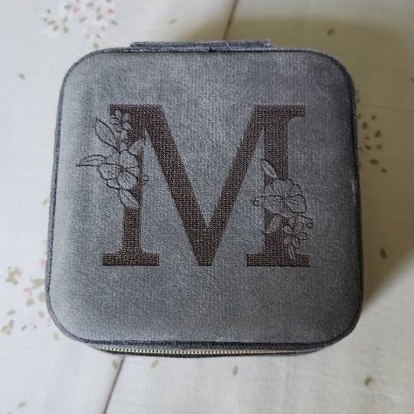 Personalized Initial Jewelry Box, Engraved Jewelry Case, Mothers Day ...