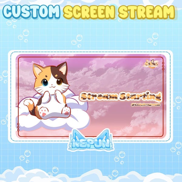 Custom Animated Stream Screen Pack / Custom Twitch Stream Screen ...