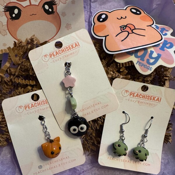 Handmade Calcifer Soot Sprite No Face Clay Pin | Studio Ghibli - Etsy