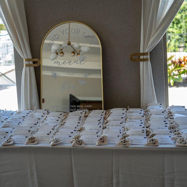 Hanging Place Cards, Printed Name Tags, Personalized Tags With Holes ...