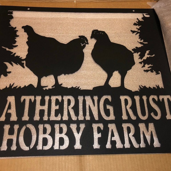 Broiler Chicken Farm Sign, Show Chicken Custom Metal - Etsy