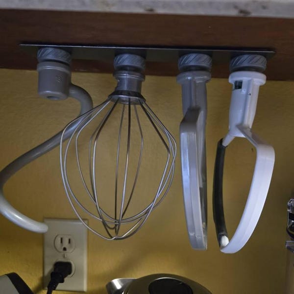 MAGNETIC Kitchenaid Mixer Attachment Storage - Fully Customizable Under ...