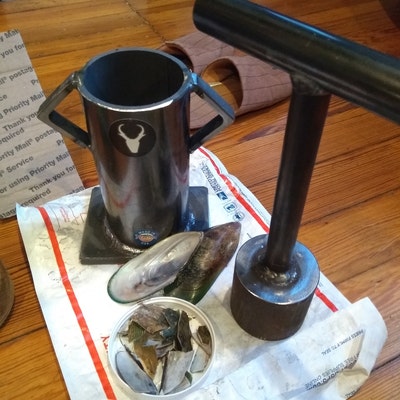 ROCK CRUSHER FRIT Maker Glass Breaker Ore Crusher Gold Panning Mining ...