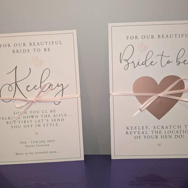 Personalised Bride Hen Do Invite. Bride to Be | Hen Party Invitation ...
